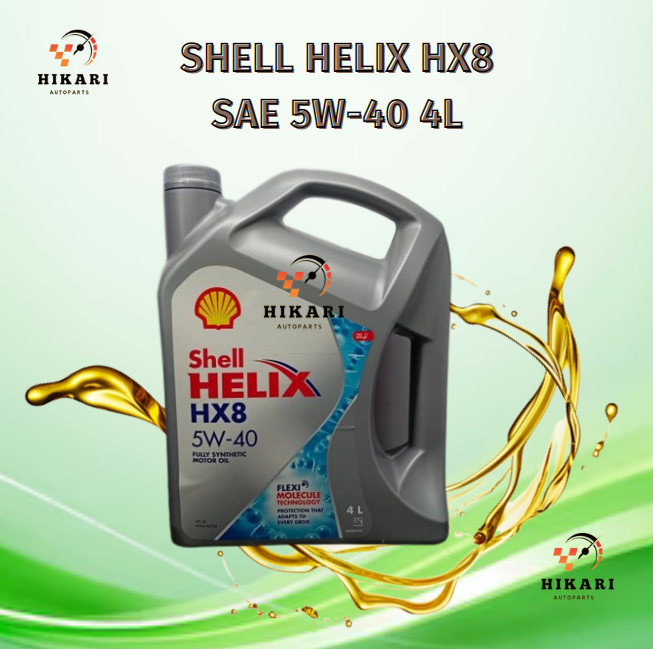 Shell Helix HX8 SAE 5W-40 Fully Synthetic Gasoline Engine Oil 4L ...
