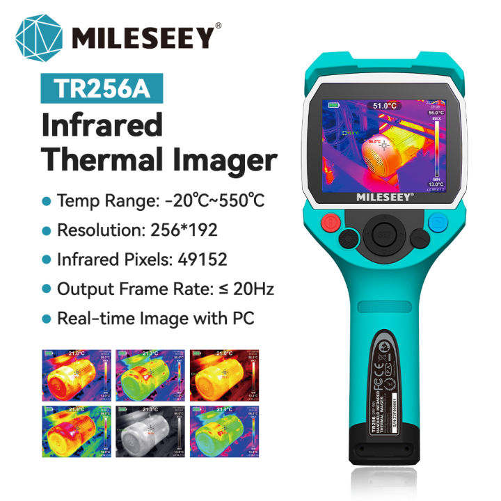 Mileseey Infrared Thermal Imager TR256A 256*192 3.5” IPS IPS-20℃~550 ...