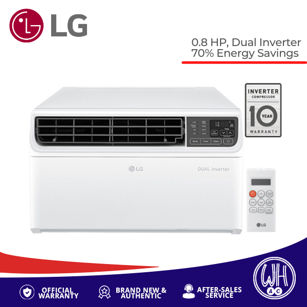 LG LA080GC2 0.8hp Dual Inverter Compressor, Window Type Aircon Inverter ...