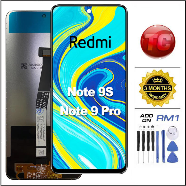 LCD Redmi Note 9S/ Note 9 Pro Compatible For Original Glass Touch ...