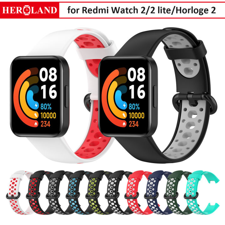 Two-Color Silicone Strap for Redmi Watch 2/2 Lite Replacement Strap Wristband for Redmi Horloge ...