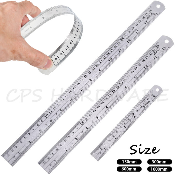 Harden Stainless Steel Ruler (CLASSIC) Metal Stainless Steel Measuring ...