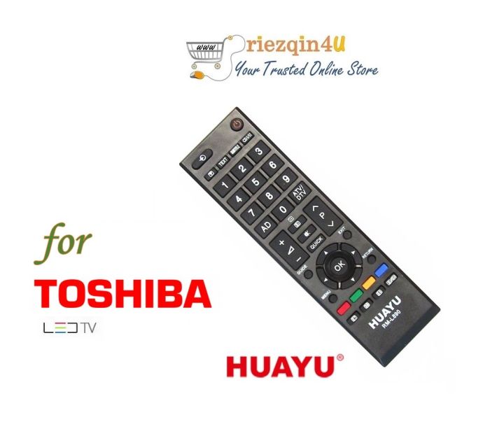 Toshiba Led Lcd Tv Remote Control Replacement Rm L890 Lazada