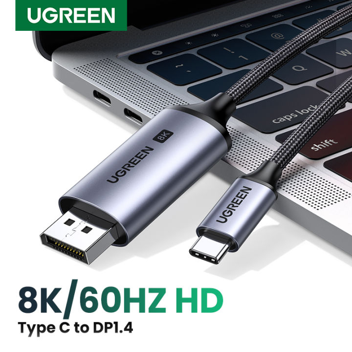 UGREEN Type c to DP1.4 Cable 8K 60Hz Uni-directional Support Support ...