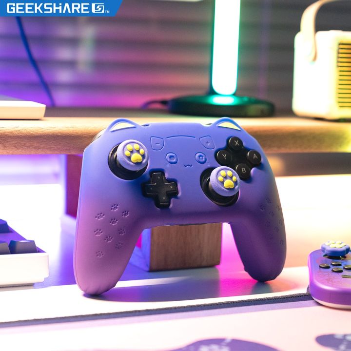 GeekShare NS Pro Controller Case Cat Paw Silicone Soft Cover ...