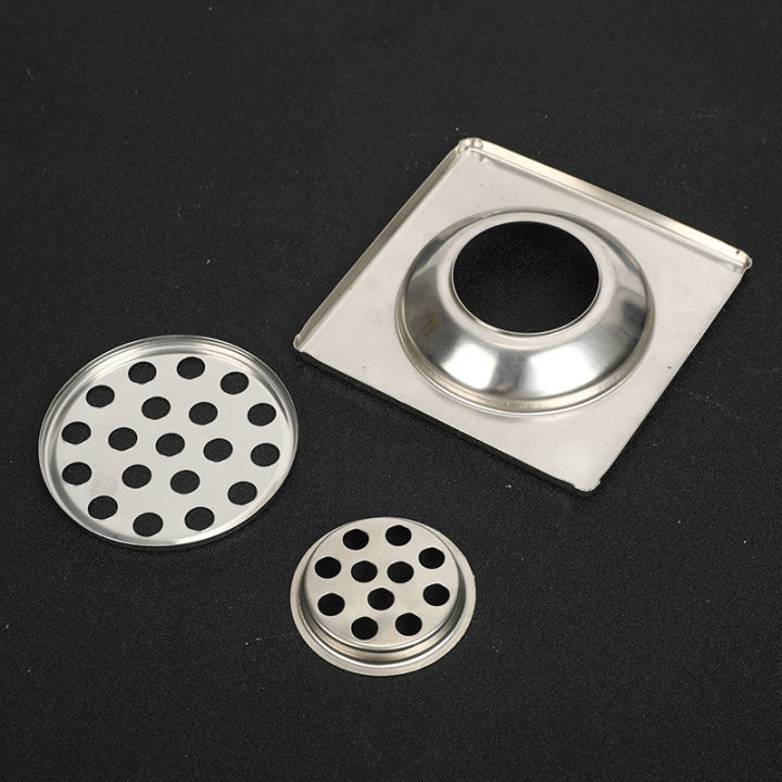 4x4/ 6x6 Chicago Stainless Steel Floor Strainer Sink W/ Basket Standard ...