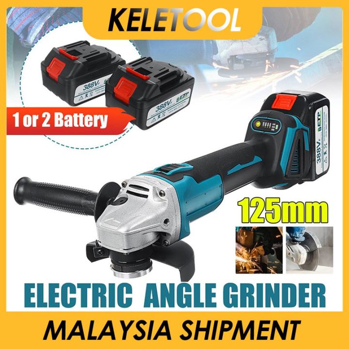 588VF Brushless Electric Angle Grinder Grinding Machine Cordless ...