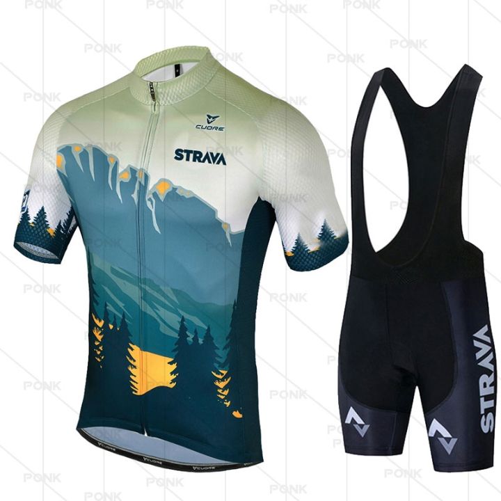 2021 STRAVA New Men Summer MTB Bike Cycling Clothing Outdoor Cycling ...