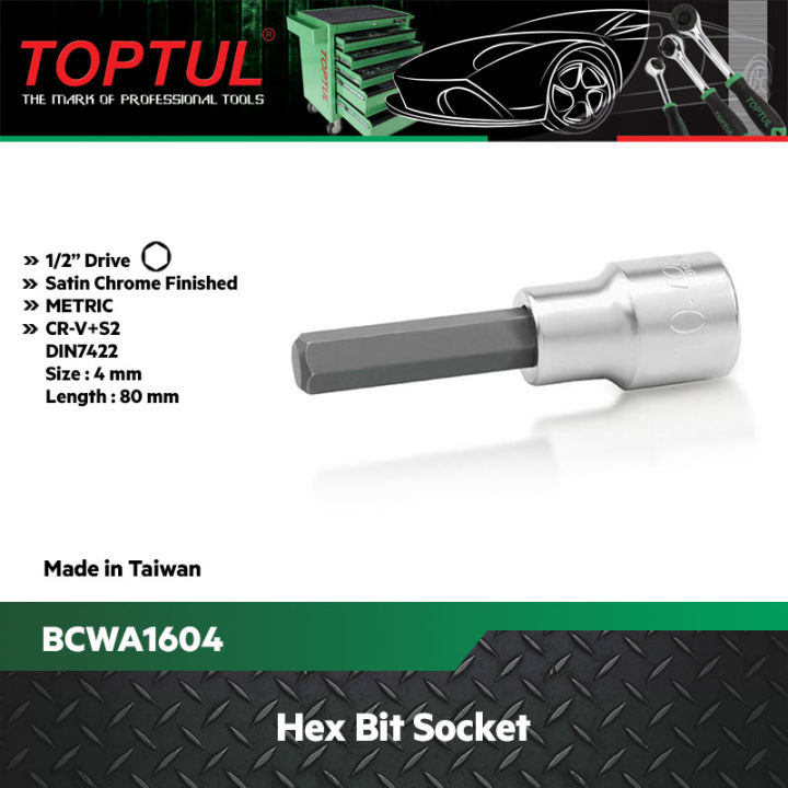 Toptul Hex Bit Sockets 1/2" Drive | Lazada PH