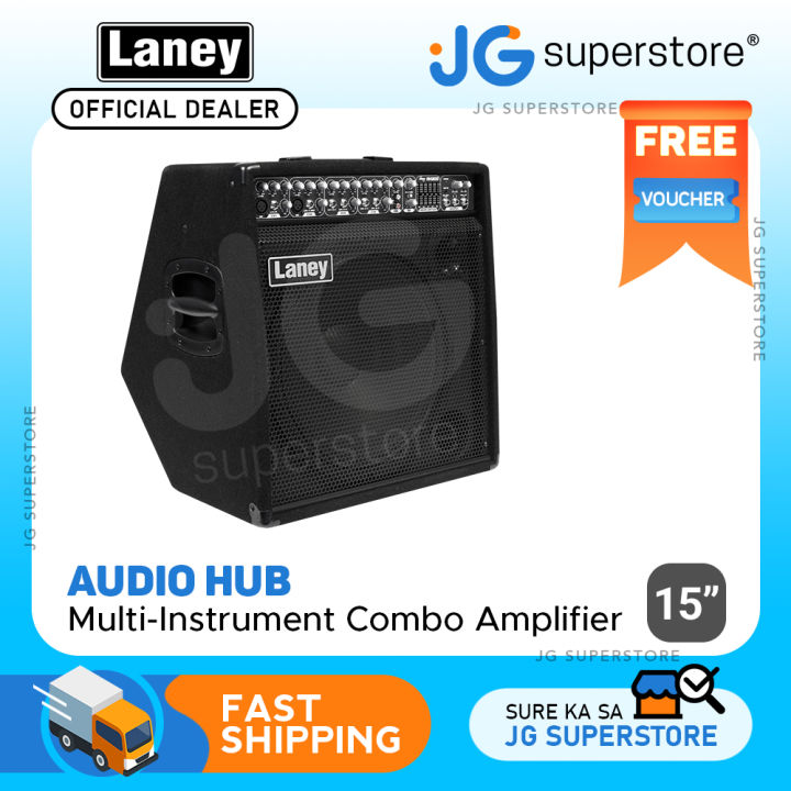 Laney AUDIOHUB AH300 4-Channel 300W Multi-Input Combo Amplifier with ...
