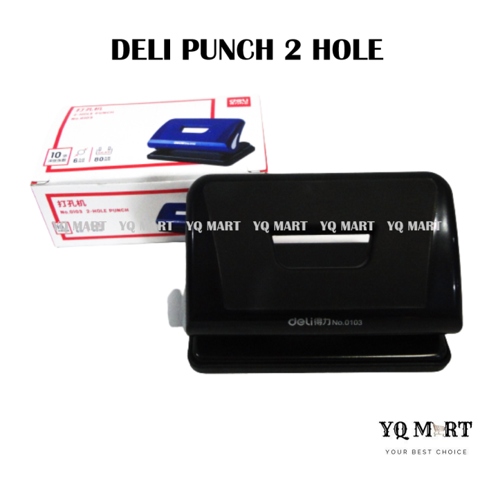 DELI Punch 2 Hole/ Puncher/ Punch Buku/ Punch Kertas/ 6mm Hole Punch ...