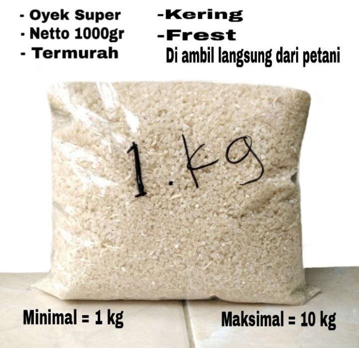 Oyek Singkong Kemasan 1 Kilo / 1000 gram Nasi Tiwul Oyek Singkong ...