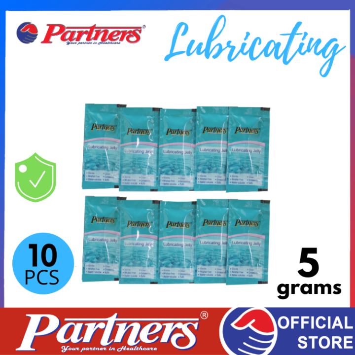 PARTNERS LUBRICATING JELLY SACHET 5 GRAMS (10 pcs) | Lazada PH