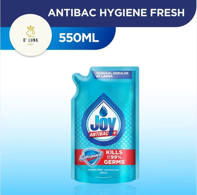 Joy Dishwashing Liquid Antibac Hygiene Fresh Value Refill 550ml | Lazada PH