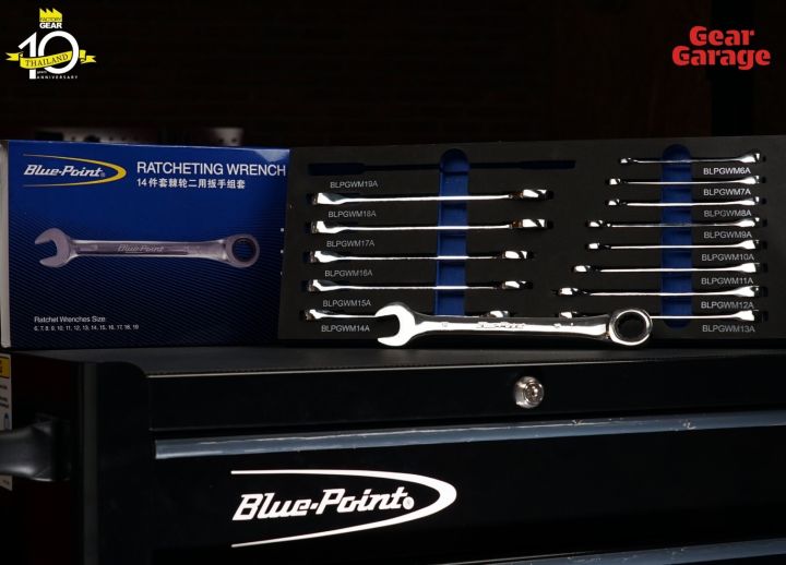 ชุดเครื่องมือถาดประแจแหวนข้างปากตาย (บลู พอยต์) Blue-point No.BPS15A ...