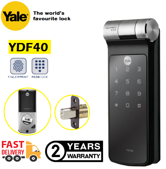 Yale YDF40 Digital Door Lock Deadbolt digital lock Kunci Digital | Lazada