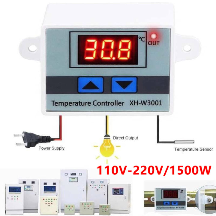 Digital Temperature Controller Thermostat Control Switch 110-220V/220V ...