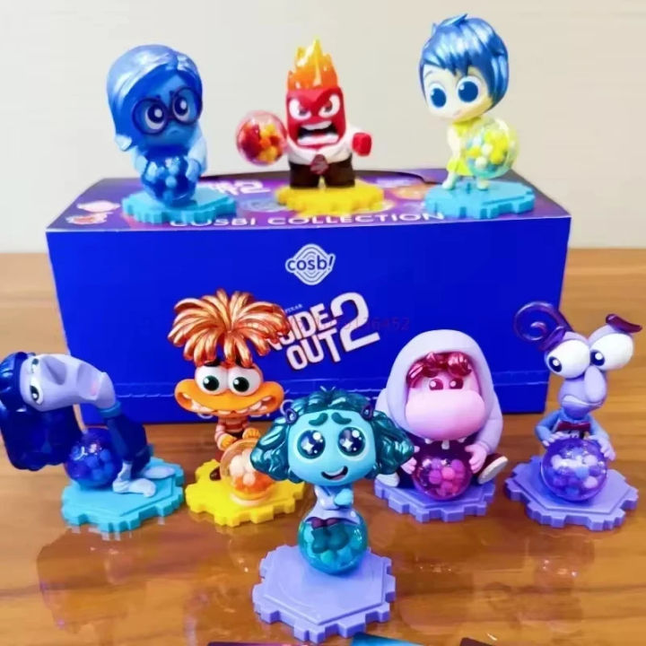Figure Pixar Inside Out 2 Mystery Joy Sadness Anger Disgust Cosbi Blind ...