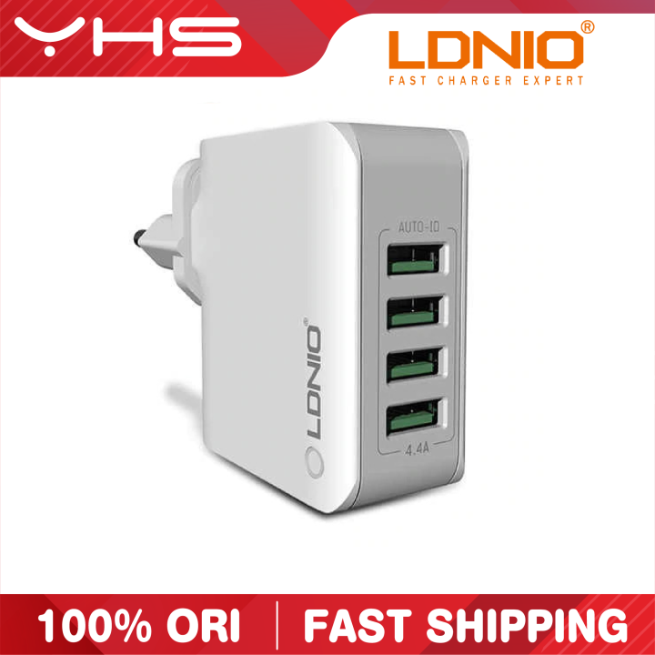 [Genuine] LDNIO A4403 USB Charger with 4 USB Multi Ports, Fast Quick ...