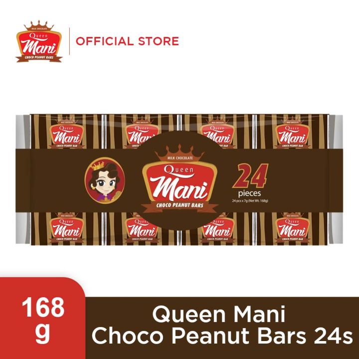 Queen Mani Peanut Choco Bar by 24s | Lazada PH