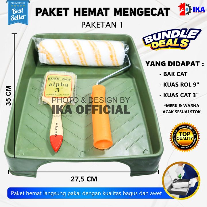 Paket Alat Pertukangan Untuk Cat Tembok Murah = Kuas roll Jumbo ...