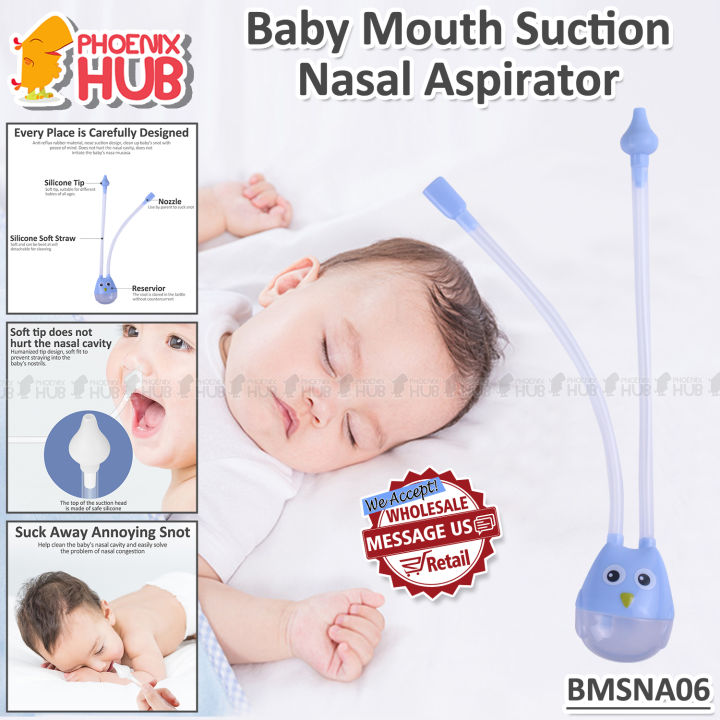 Phoenix Hub BMSNA06 Baby Newborn Nasal Vacuum Mucus Suction Aspirator ...
