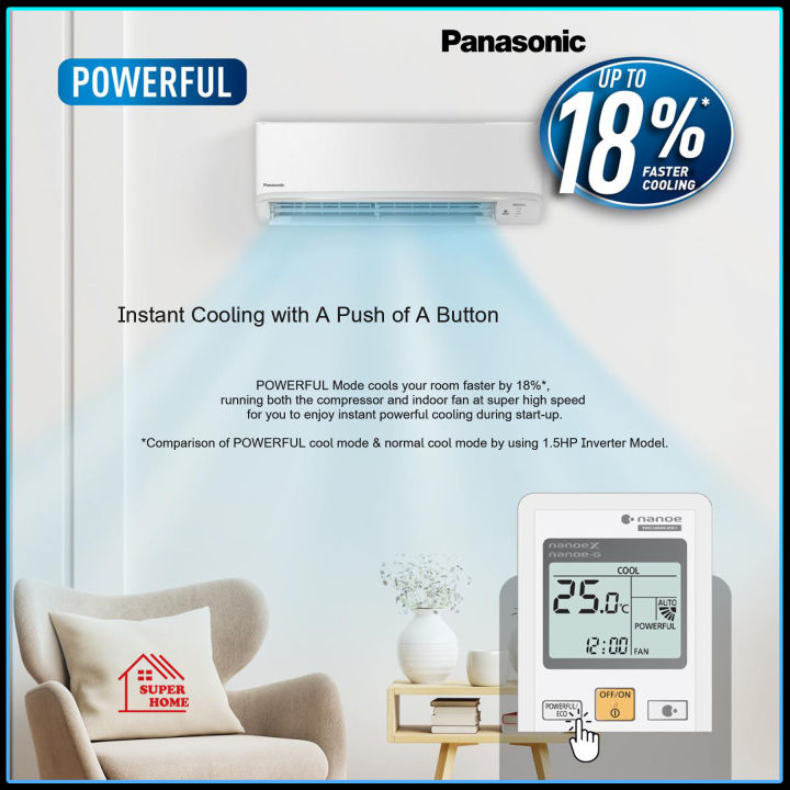 Panasonic R32 Standard Non-Inverter Air Conditioner 1.0hp - 3.0hp | CS ...