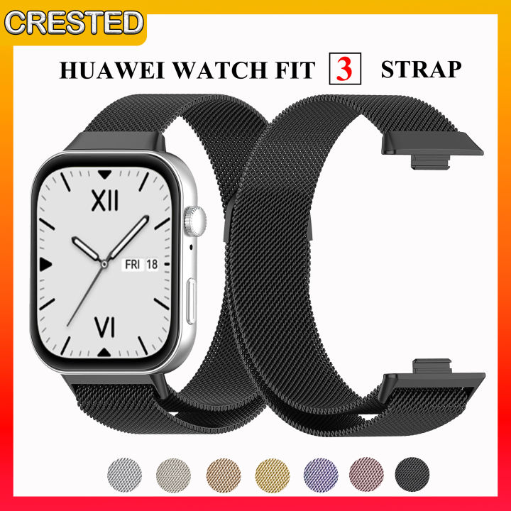 Milanese Loop for Huawei Watch Fit 3 Strap Stainless Steel Bracelet ...