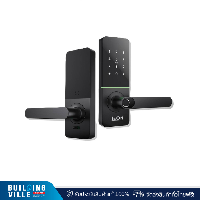 Ison Digital Door Lock มือจับประตูดิจิตอล H-9992 BL | Lazada.co.th
