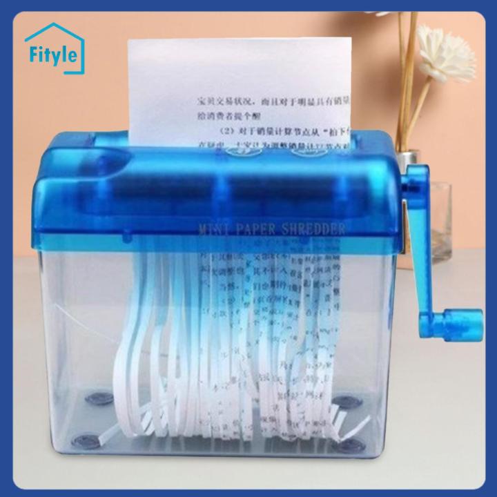 Fityle Paper Shredder Mini Receipts Handheld Portable Office Notes ...