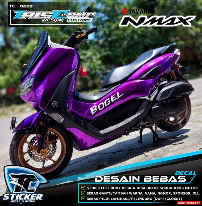 (Desain Custom) Sticker Decal NMAX new Super glossy / Doff Custom ...