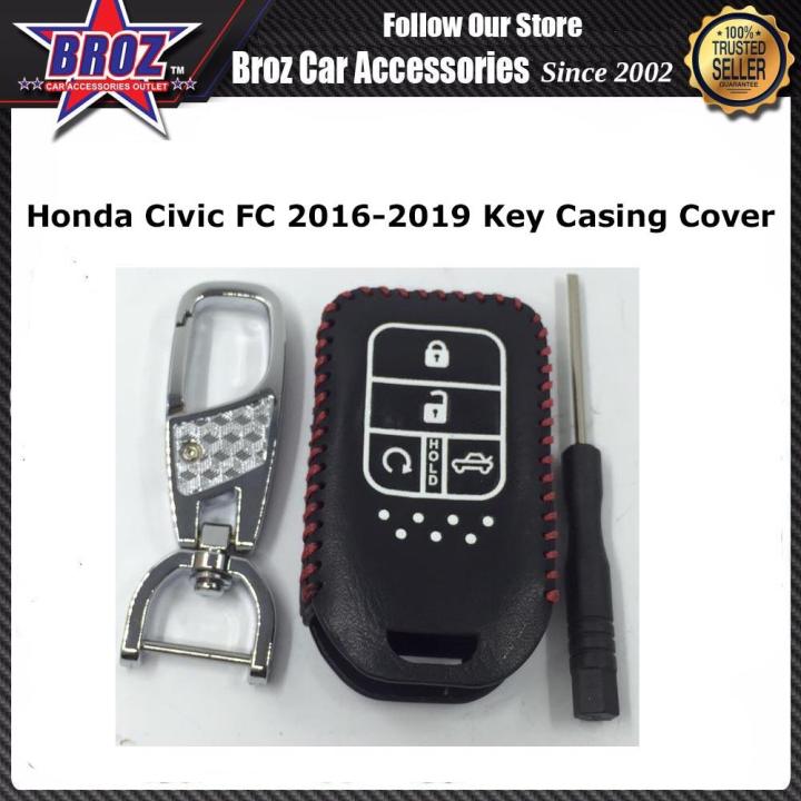 Honda Civic FC 10 Generation 2016-2019 Keyless Remote Leather Key Cover ...
