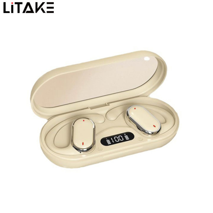 X97 Wireless Earbuds Stereo Sound Open Ear Headphones With Power ...