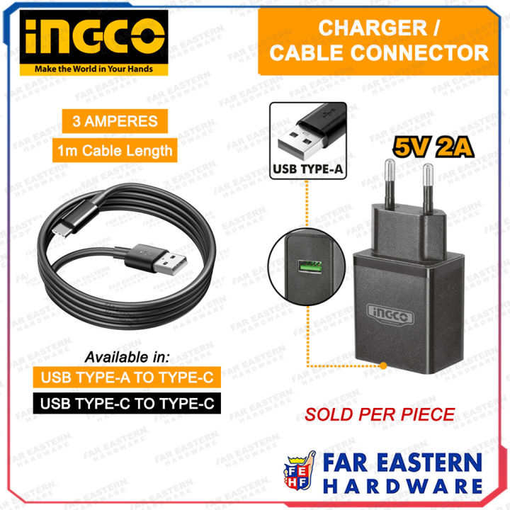INGCO USB Type A to C Cable Charger Connector Adaptor INPTCL | Lazada