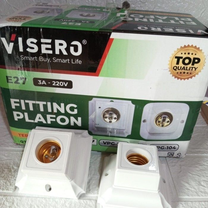 Fitting Lampu Plafon Kotak Fiting Lampu Segi Mangkok Lampu COD Murah | Lazada Indonesia