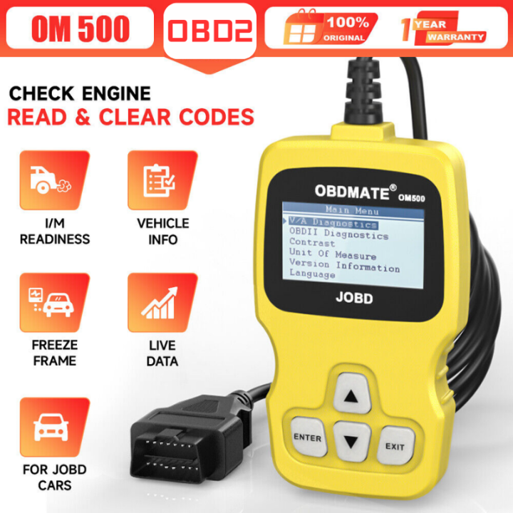 Obdmate Om500 Japanese Vehicles Scanner Jobd Engine Code Reader For ...