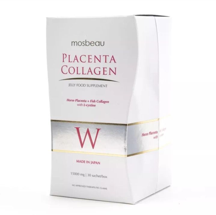 JAPAN MOSBEAU Placenta Collagen Jelly Food Supplement 30 Sachets ...