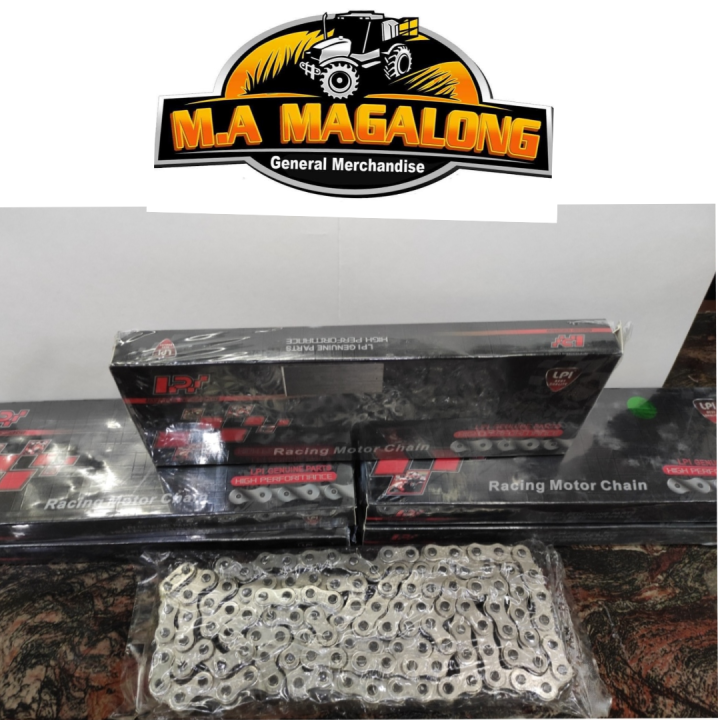LPI RACING MOTOR CHAIN ( CHROME COLOR 428H - 120L) | Lazada PH