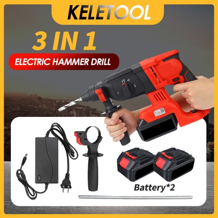 Electric Hammer Cordless Brushless Electric Impact Drill Drill ...
