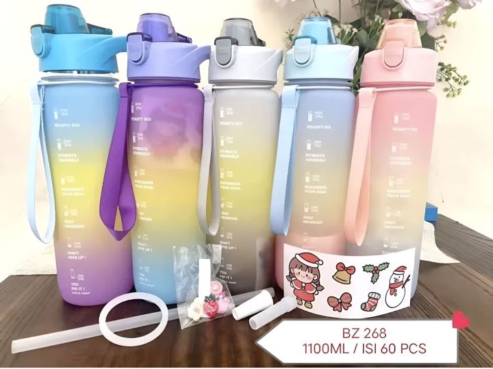 BOTOL 1L GRADASI STICKER 2D 3D BOTOL ANAK SEKOLAH VIRAL VD | Lazada ...