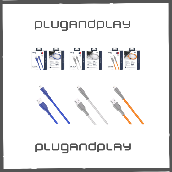 RAPA CABLE IPHONE 1.2M LINE MAX I DC2022 - FAST CHARGING / KABEL DATA ...