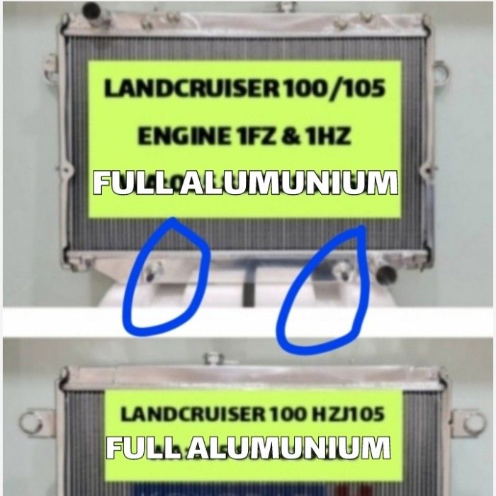 Radiator Toyota Landcruiser 1FZ HZJ105 Bensin Matic koyorad | Lazada ...