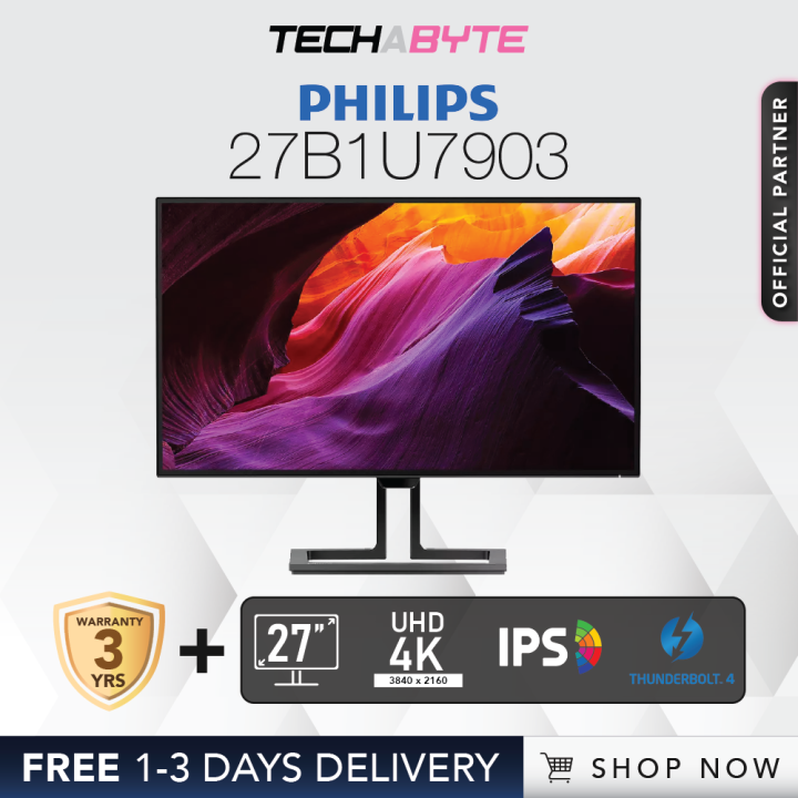 Philips 27B1U7903 | 27" 4K UHD | 60HZ | IPS | Mini-LED Thunderbolt 4 ...