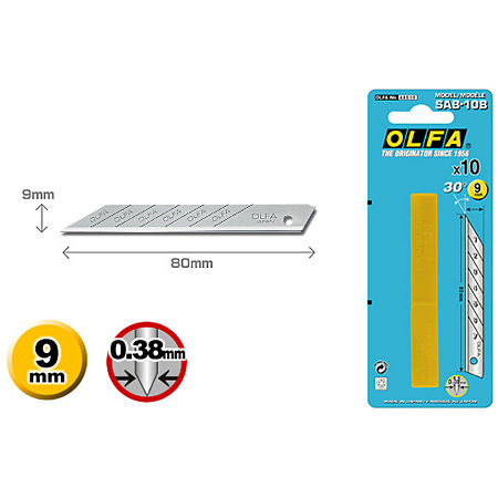 Olfa Blades 9mm SAB-10B for SAC-1 OR A-1 Cutter 10pcs Pack | Lazada PH
