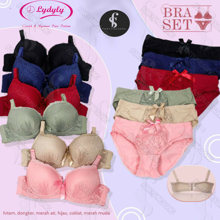 Lydyly -Bra Set Paket Set Lingerie Celana Dalam Wanita dan Bra BH Lydyly dengan Renda Sexy [ 5 ...