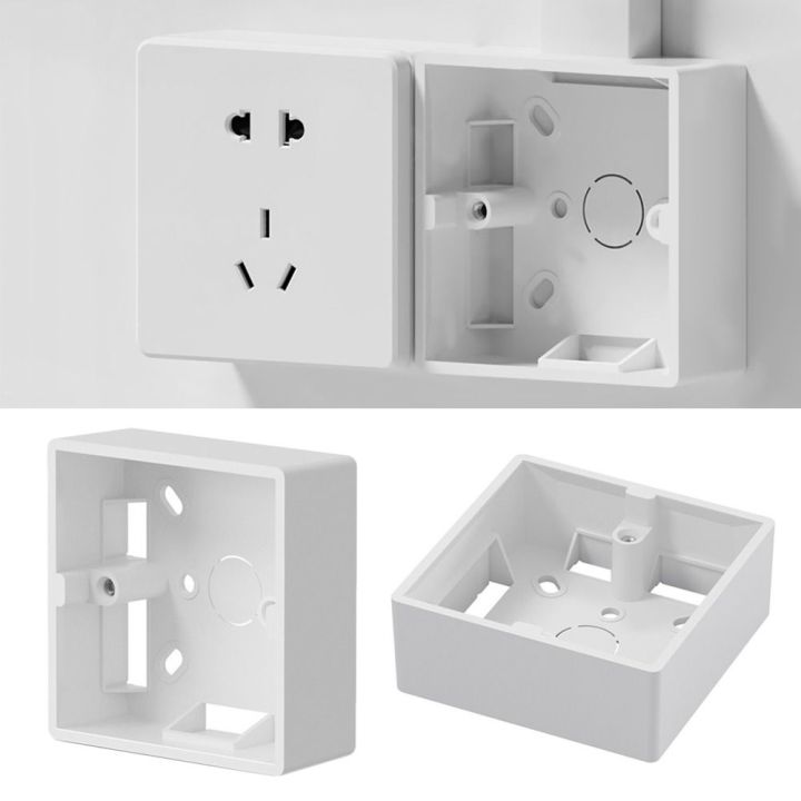 SEJESE PVC On-Wall Mount Home Improvement 86 Type Switch Socket Box ...