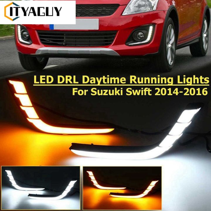 LED Daytime Running Light DRL lamp Turn Signals For Suzuki Swift 2014 ...