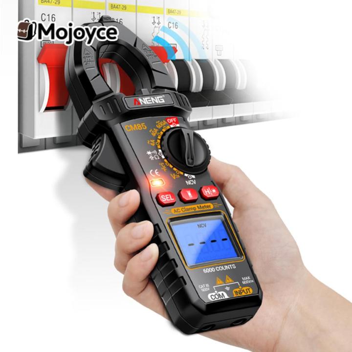 AC/DC Clamp Meter Overload Protection 6000 Counts Tester Tool ...