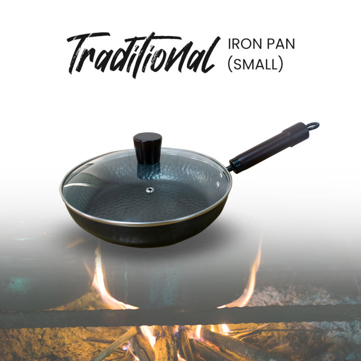 Locaupin Traditional Wok Easy Cooking Deep Frying Pan Textured Cookware ...