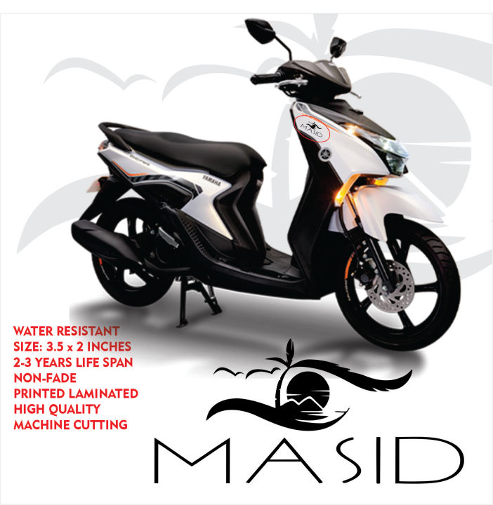 Masid Geo Ong High Quality Motorcycle Stickers Water Resistant 5pcs set ...